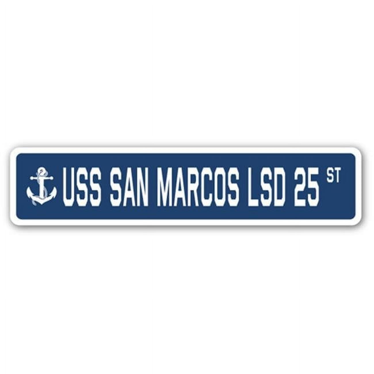 USS SAN MARCOS LSD 25 Street Sign us navy ship veteran sailor gift ...