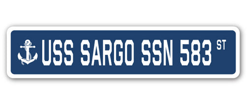 USS SARGO SSN 583 Street Sign us navy ship veteran sailor gift ...