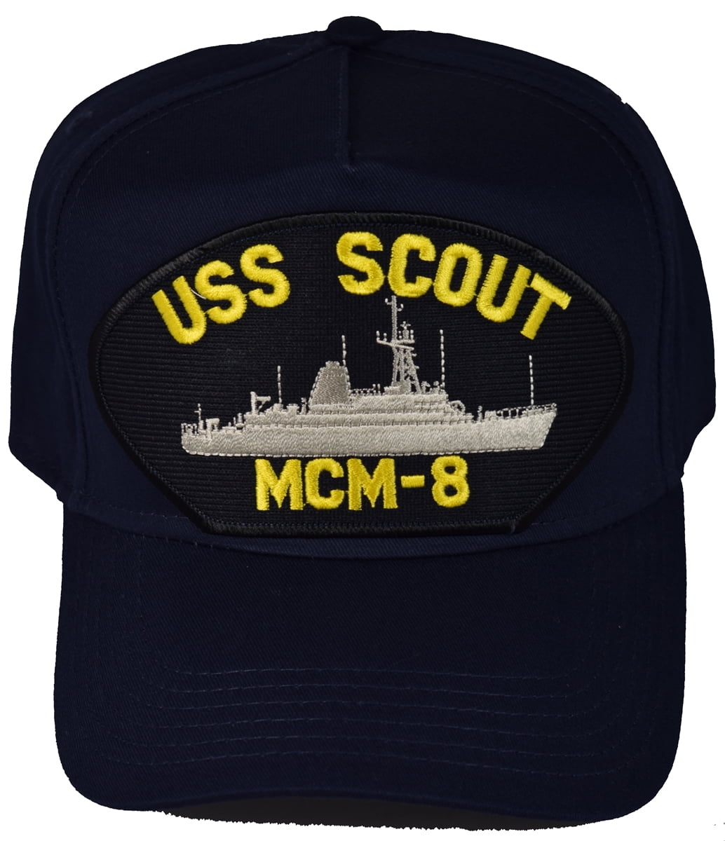 USS SCOUT MCM-8 SHIP HAT - NAVY BLUE - Veteran Owned Business - Walmart.com