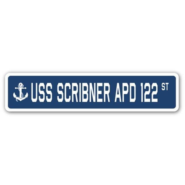 USS SCRIBNER APD 122 Street Sign us navy ship veteran sailor gift ...