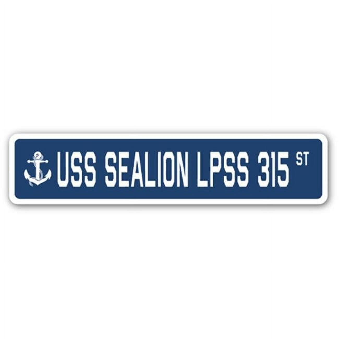 USS SEALION LPSS 315 Street Sign us navy ship veteran sailor gift ...