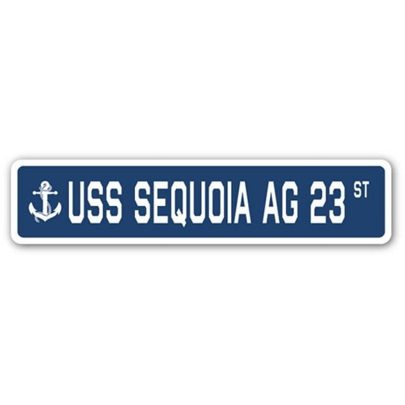USS SEQUOIA AG 23 Street Sign us navy ship veteran sailor gift ...