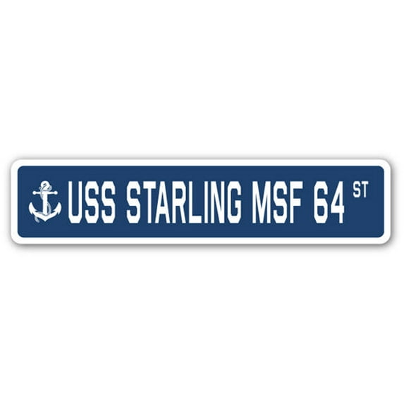 USS STARLING MSF 64 Street Sign us navy ship veteran sailor gift ...