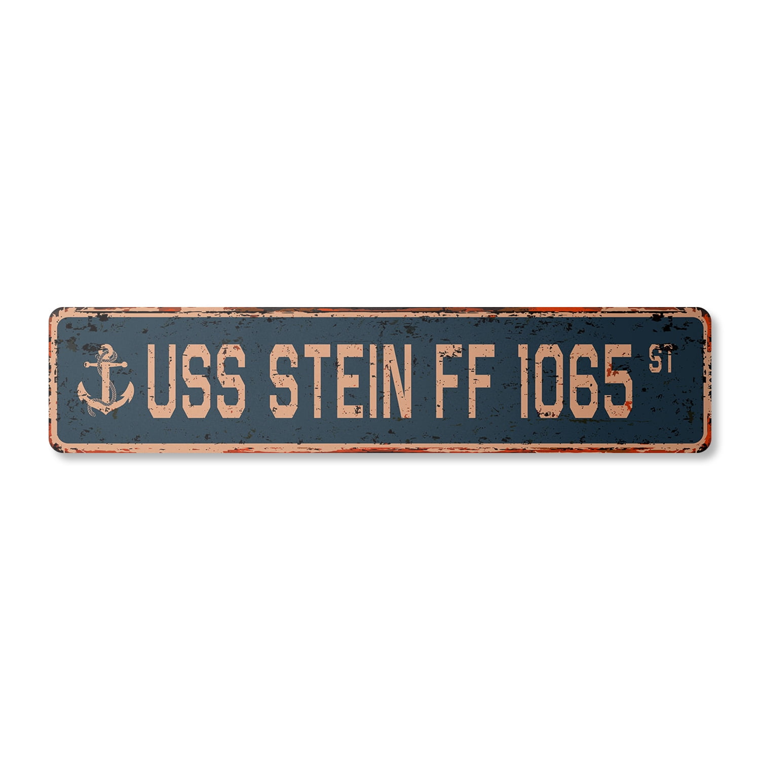 USS STEIN FF 1065 Vintage Plastic Street Sign us navy ship veteran ...