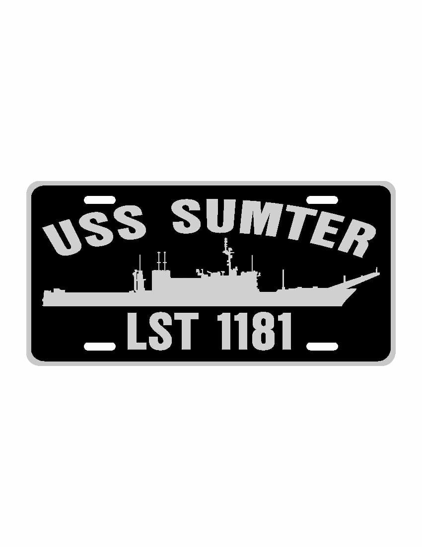 USS SUMTER LST 1181 Aluminum License Plate Military Navy USN Car Truck ...