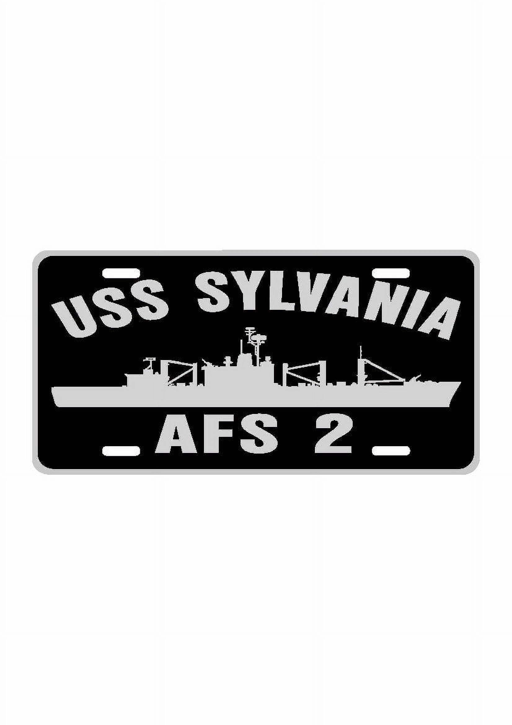 USS SYLVANIA AFS 2 Aluminum License Plate Military Navy USN Car Truck RV PL001 - Walmart.com