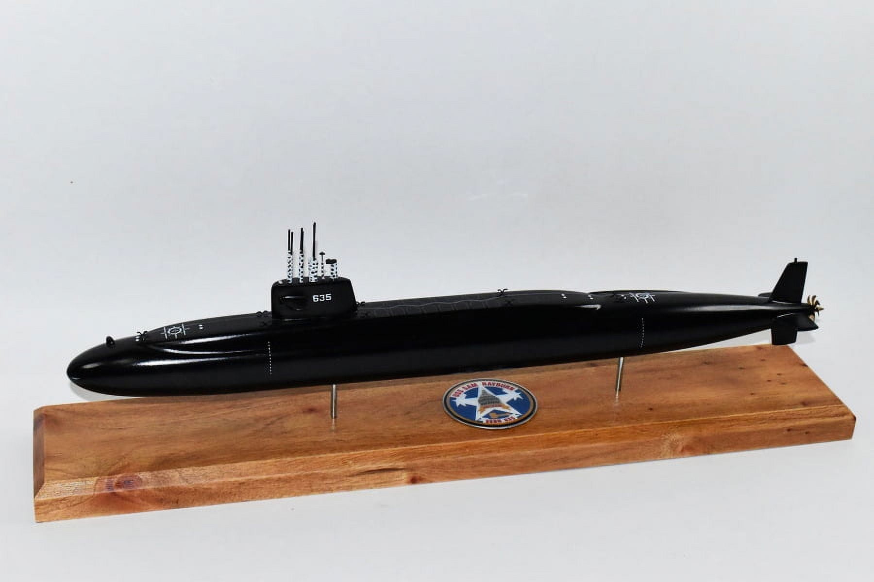 USS Sam Rayburn SSBN-635 Submarine Model,Navy,Scale Model,Mahogany,20 ...