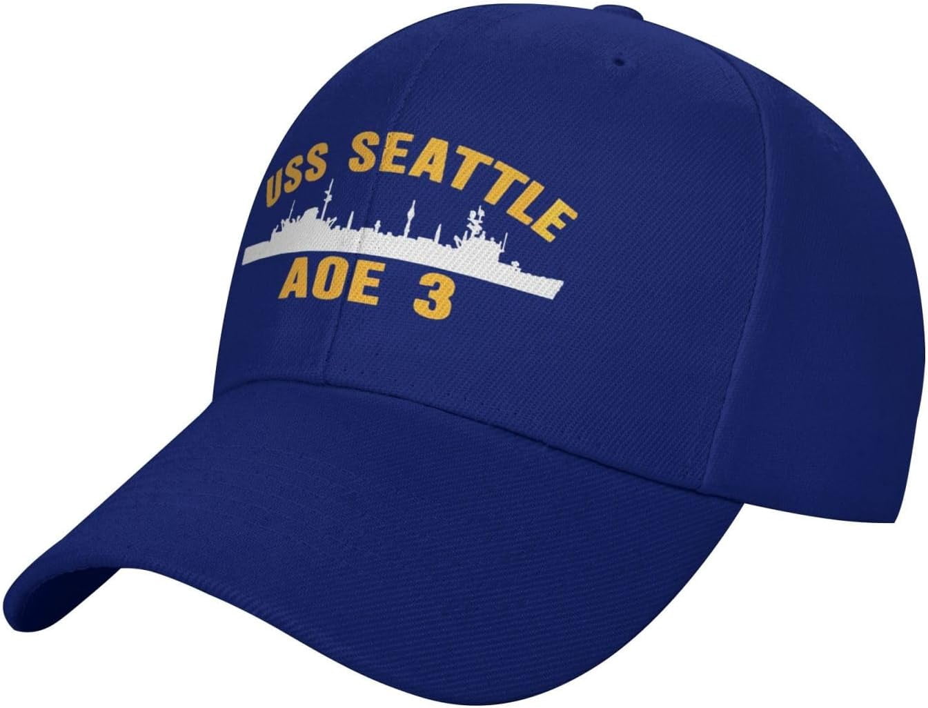 USS Seattle AOE-3 Adjustable Outdoor Baseball Cap Sandwich Cap Truck ...