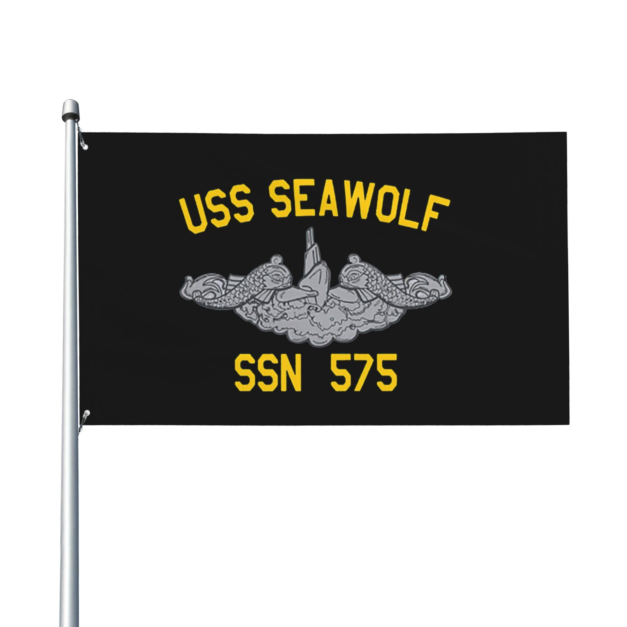 USS Seawolf Ssn-575 Flag Home Garden Flag Banner Breeze Banner Sign ...