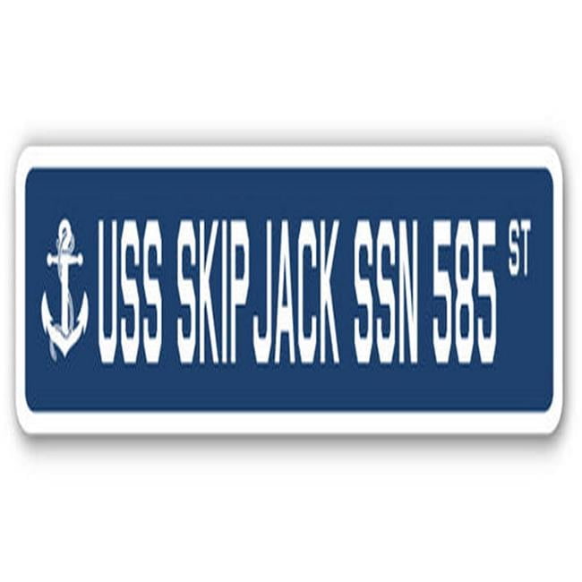USS Skipjack SBN 585 Street Sign - US Navy Ship Veteran Sailor Gift ...