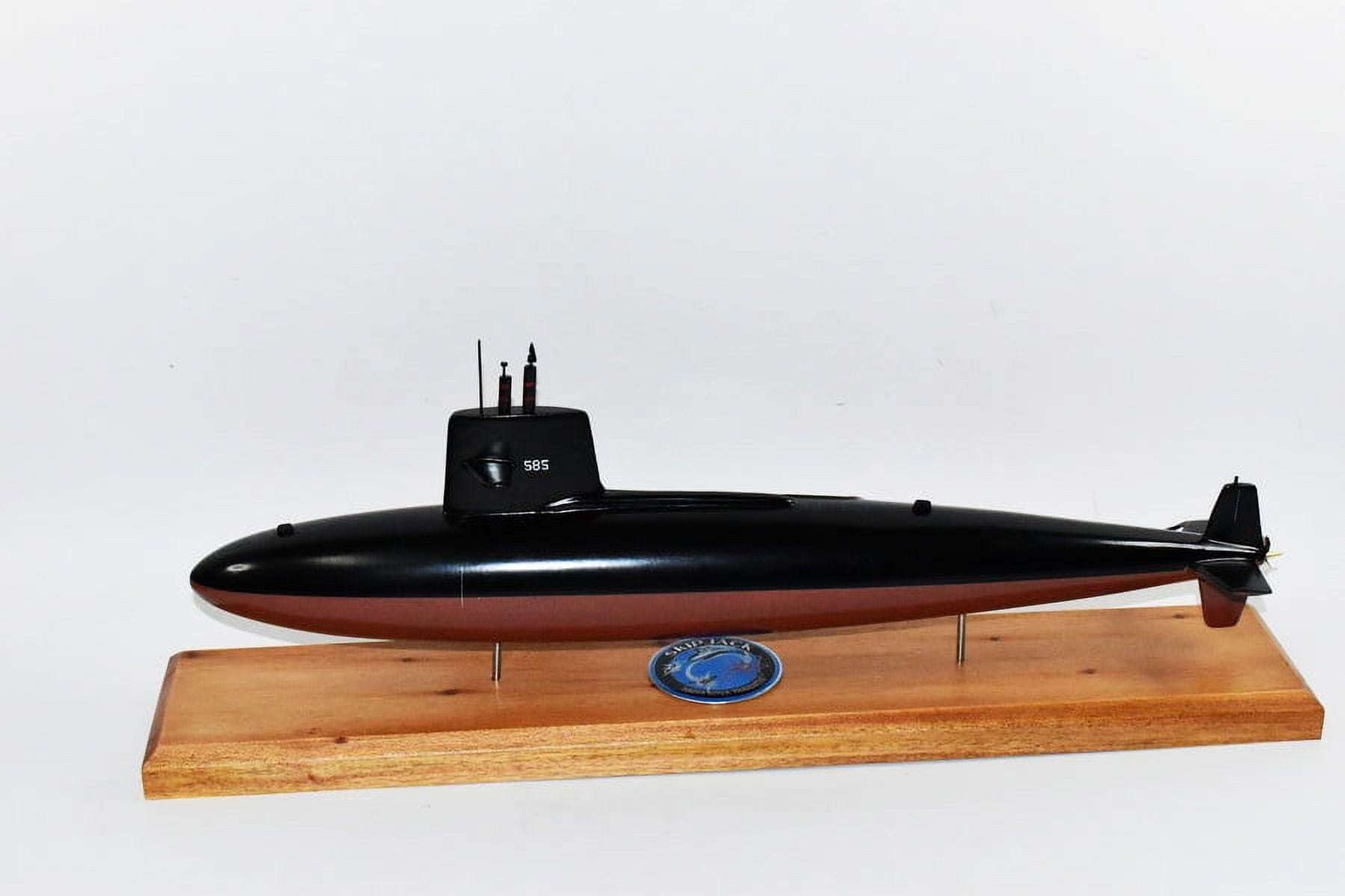 USS Skipjack (SSN-585) Submarine Model, Navy, 20 Scale Model, Mahogany ...