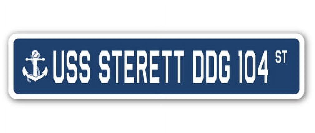 USS Sterett Ddg 104 Street [3 Pack] of Vinyl Decal Stickers | Indoor ...