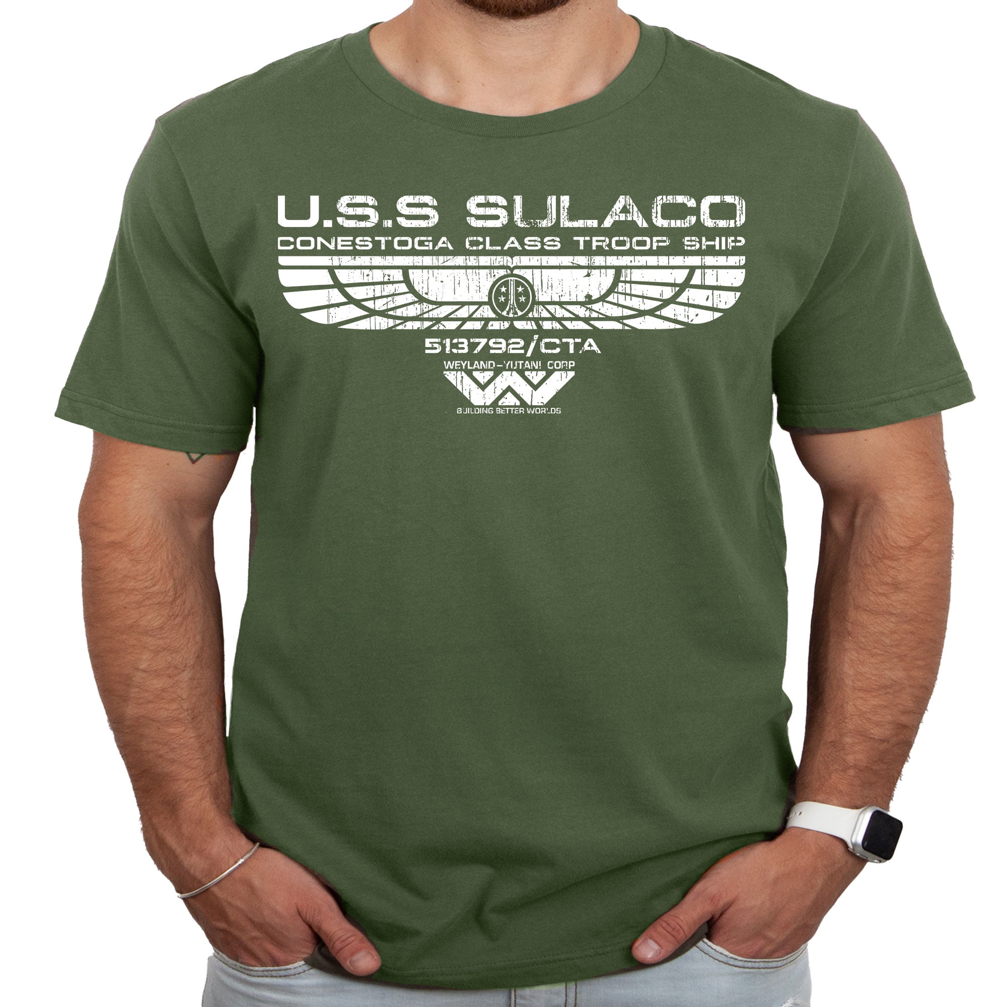 USS Sulaco 513792 Distressed Logo Adult T-Shirt-XL - Walmart.com