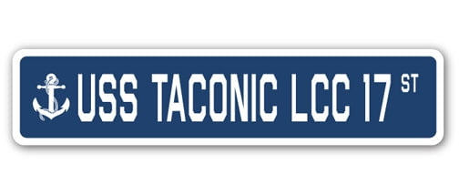 USS TACONIC LCC 17 Street Sign us navy ship veteran sailor gift ...
