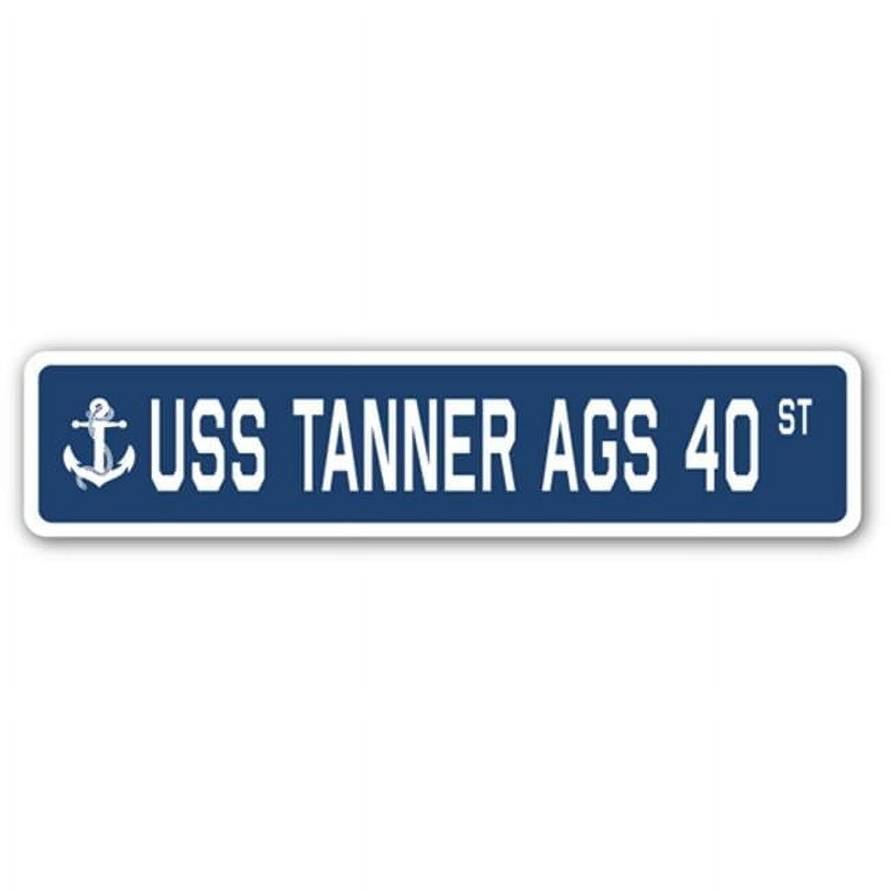 USS TANNER AGS 40 Street Sign us navy ship veteran sailor gift ...