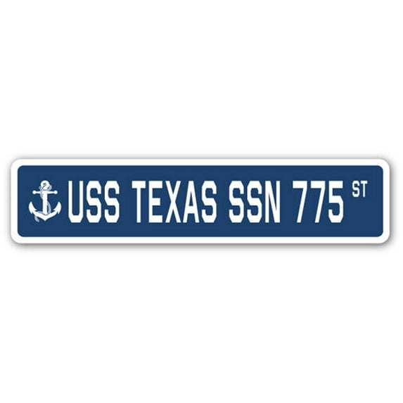 USS TEXAS SSN 775 Street Sign us navy ship veteran sailor gift ...