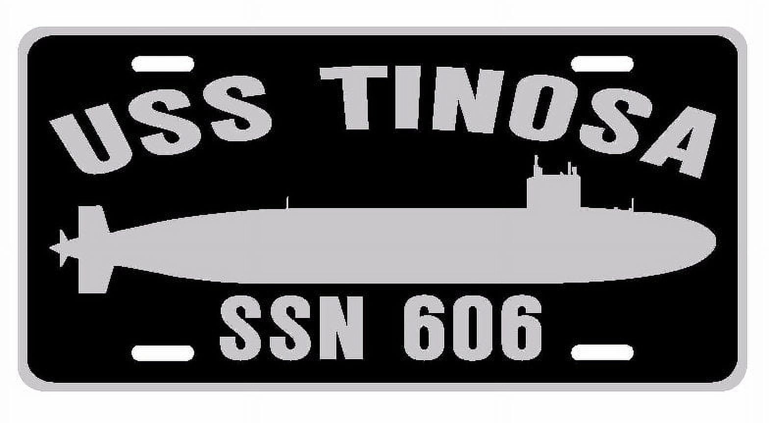USS TINOSA SSN 606 Aluminum License Plate Military Navy USN Car Truck ...