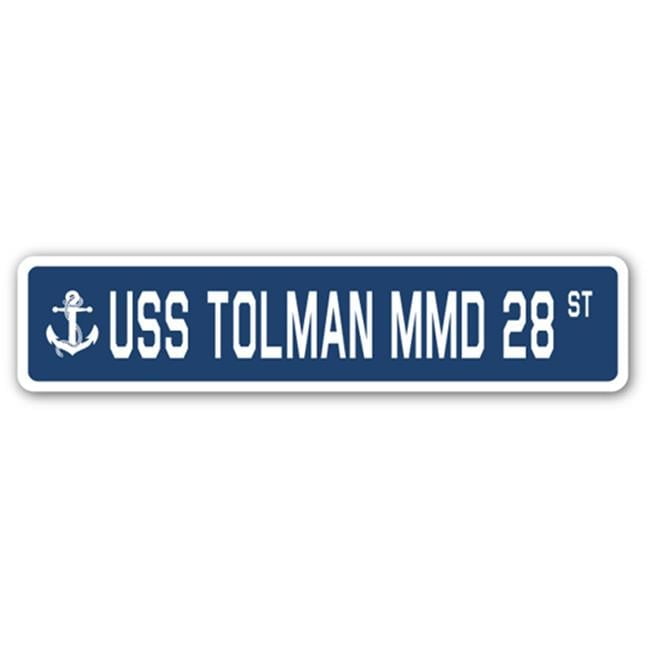 USS TOLMAN MMD 28 Street Sign us navy ship veteran sailor gift ...