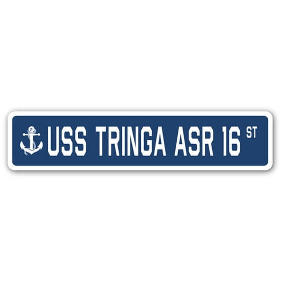 USS TRINGA ASR 16 Street Sign us navy ship veteran sailor gift ...