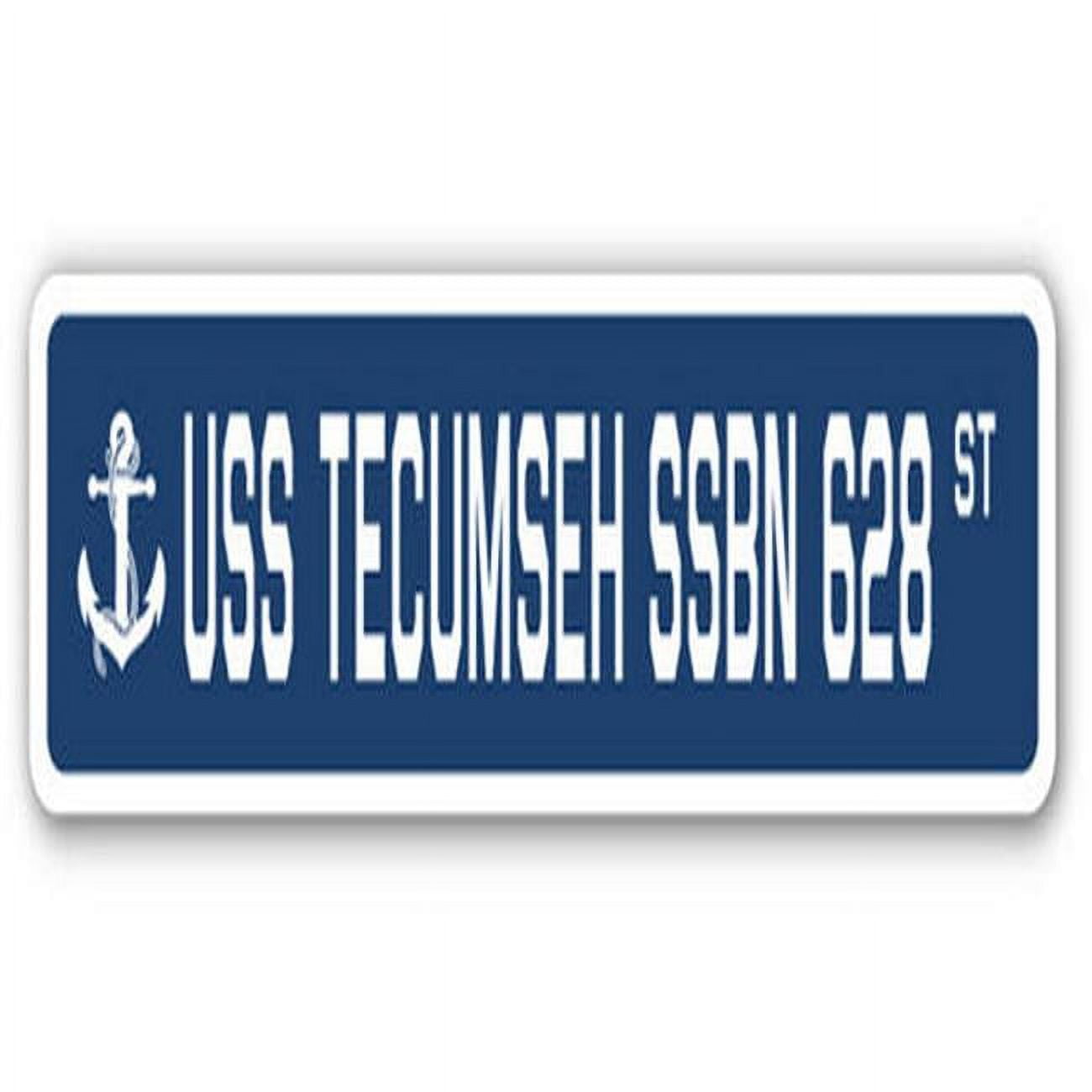 USS Tecumseh SSBN 628 Street Sign - US Navy Ship Veteran Sailor Gift ...