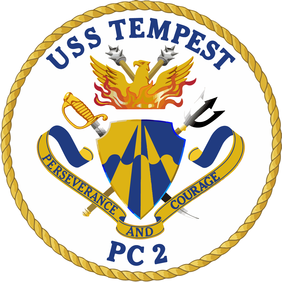 USS Tempest PC-2 Badge Sticker Decal Cyclone Class Patrol boat Car ...