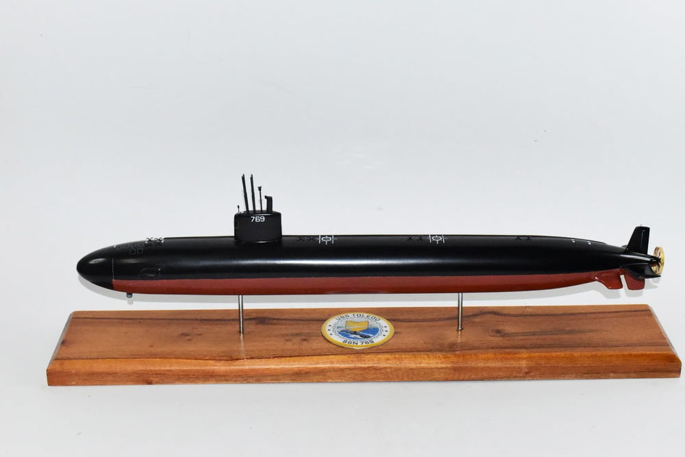 USS Toledo SSN-769 Submarine,Navy,Scale Model,Mahogany,20 inch,LA Class ...