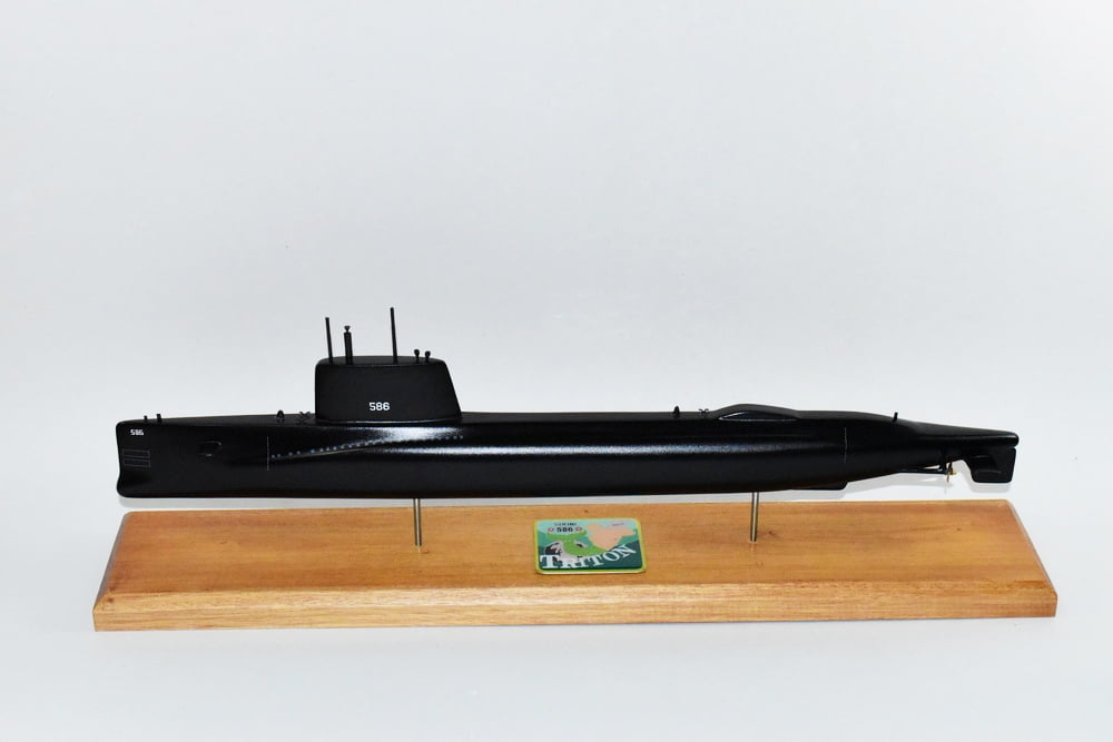 USS Triton (SSRN/SSN-586) Submarine Model, Mahogany, 20 inch, Navy ...