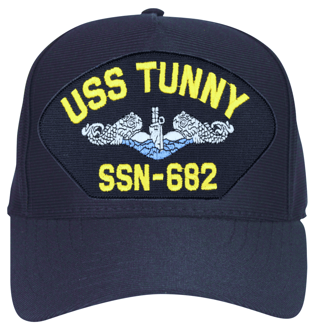 USS Tunny SSN-682 Blue Water ( Silver Dolphins ) Submarine Enlisted Cap ...