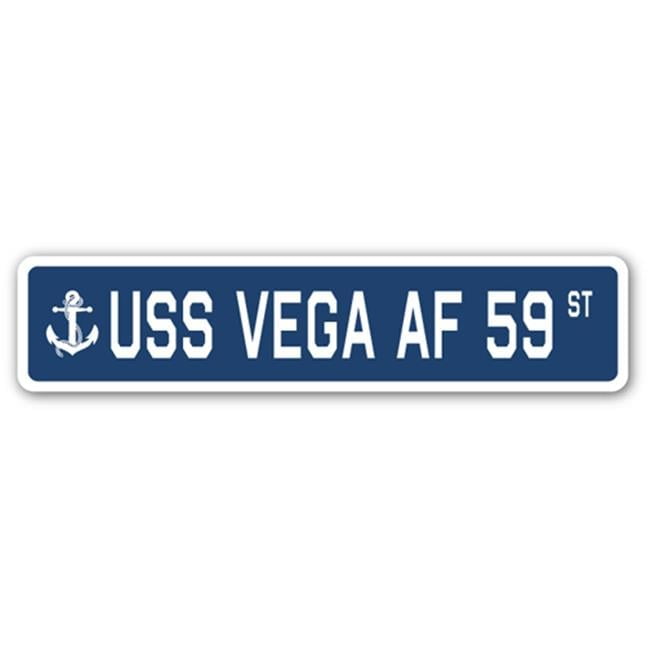 USS VEGA AF 59 Street Sign us navy ship veteran sailor gift - Walmart.com