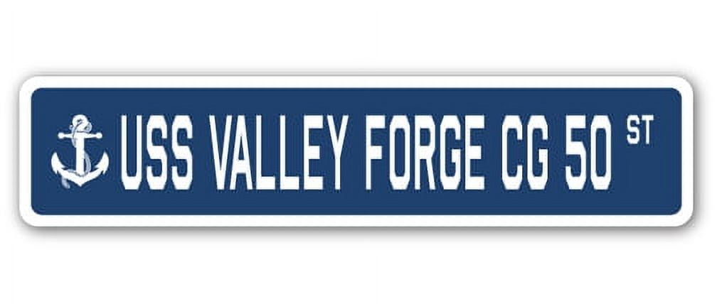 USS Valley Forge Cg 50 Street [3 Pack] of Vinyl Decal Stickers | Indoor ...
