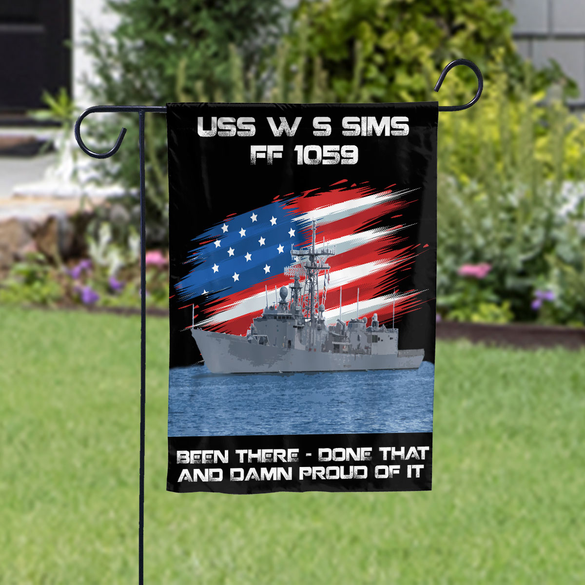 USS-W-S-SIMS-FF-1059 Veterans Day, Flag Ship 4th of July , Patriotic ...