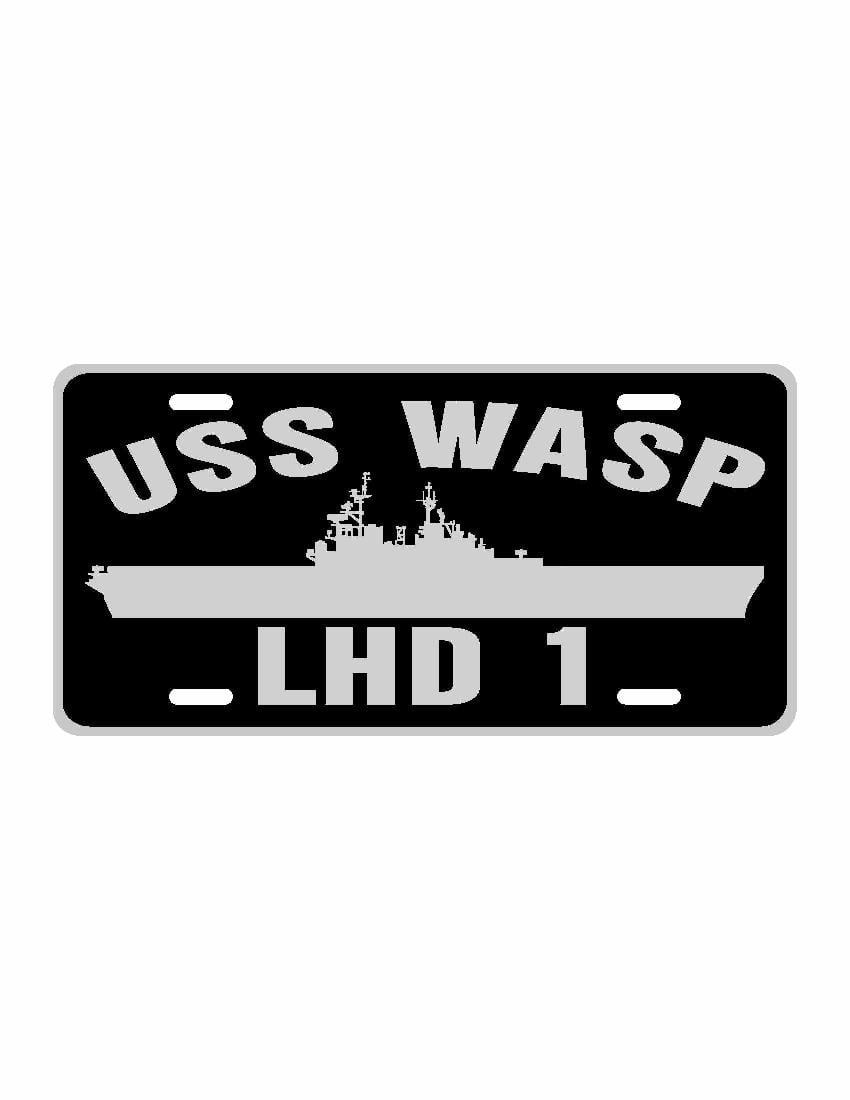 USS WASP LHD 1 Aluminum License Plate Military Navy USN Car Truck RV ...