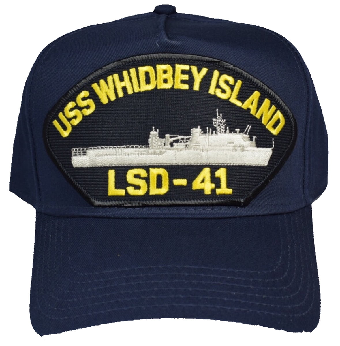 USS WHIDBEY ISLAND LSD-41 HAT - NAVY BLUE - Veteran Owned Business ...