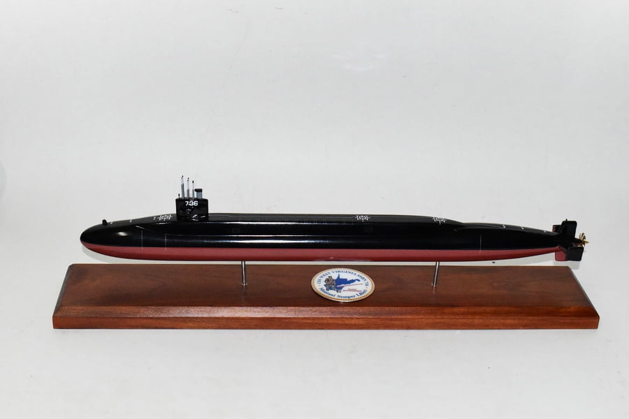 USS West Virginia SSBN-736 Submarine Model,Navy,Scale Model,Mahogany,20 ...