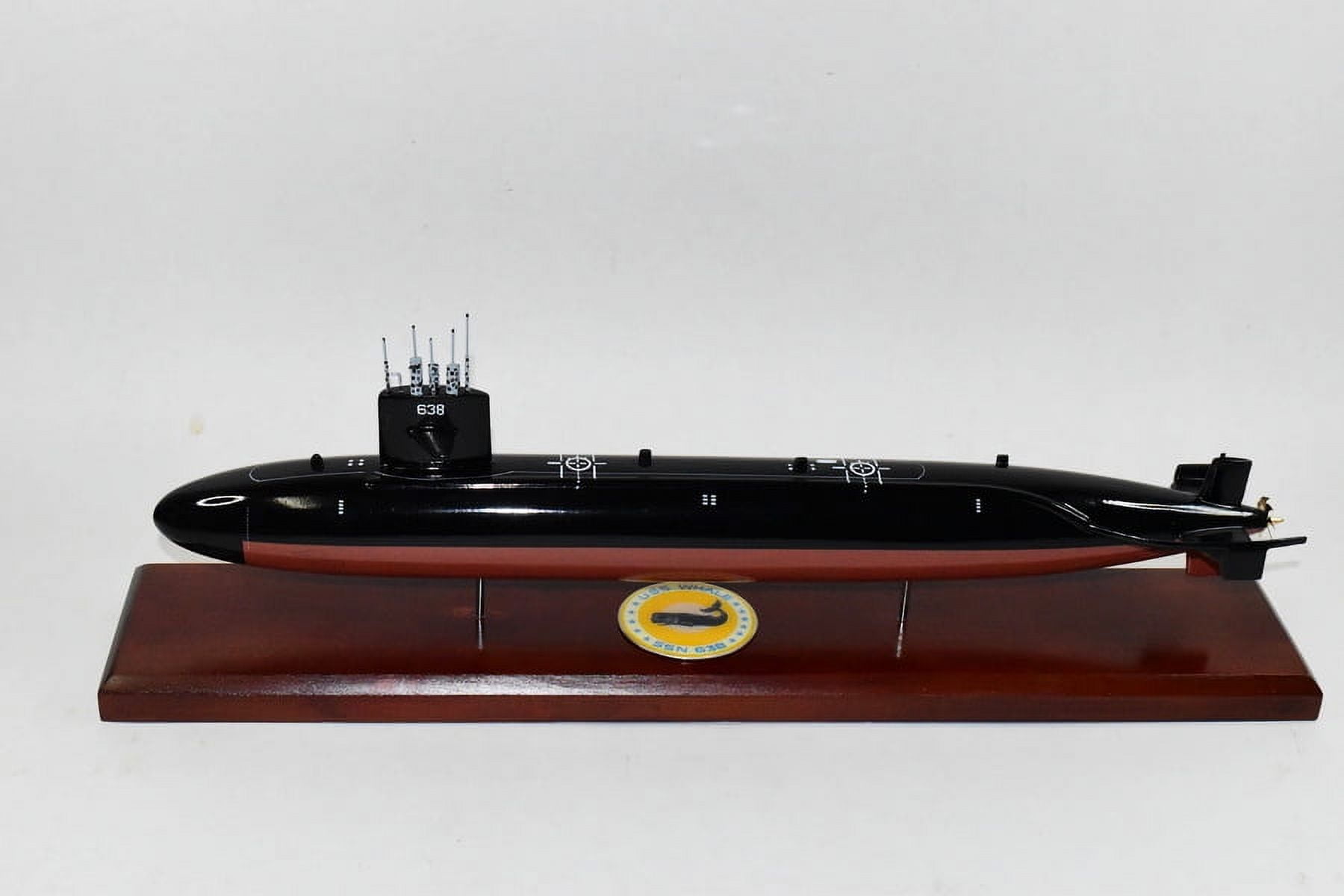 USS Whale SSN-638 Submarine Model, US Navy, Scale Model, Mahogany ...