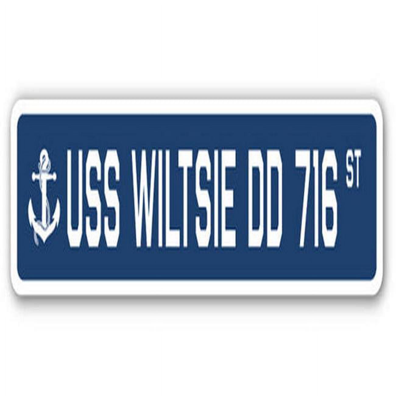 USS Wiltsie DD 716 Street Sign - US Navy Ship Veteran Sailor Gift ...