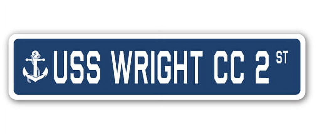 USS Wright Cc 2 Street [3 Pack] of Vinyl Decal Stickers | Indoor ...