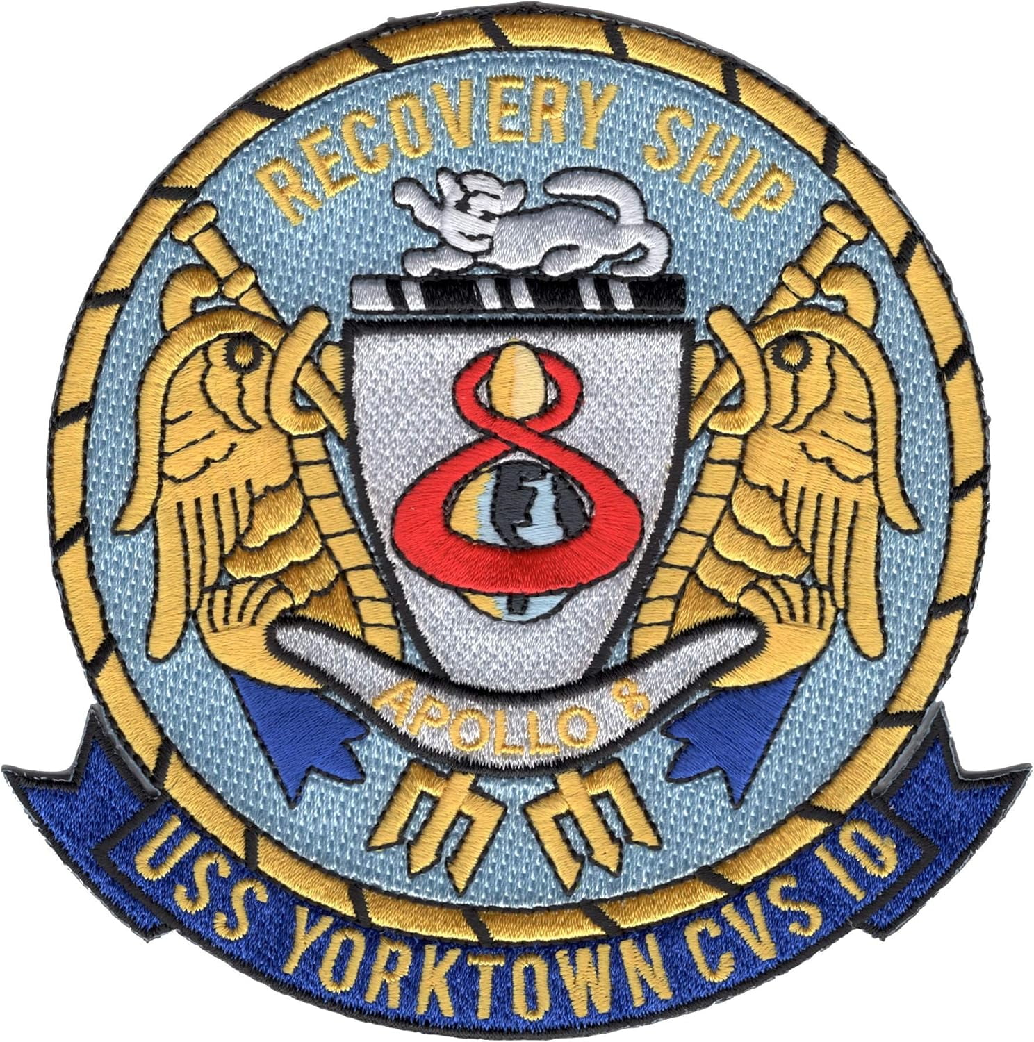 USS Yorktown CVS-10 APOLLO 8 Patch - Walmart.com
