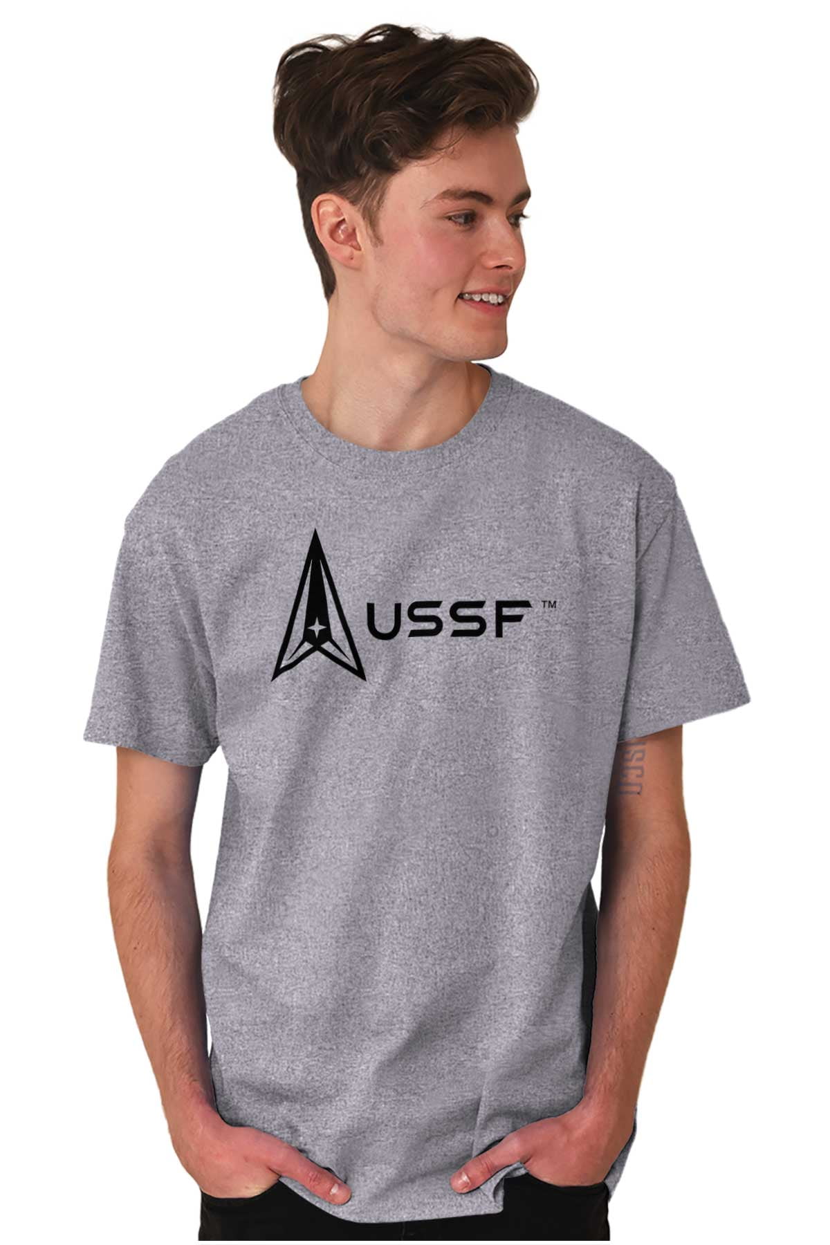 USSF Classic US Space Force Logo Men's Graphic T Shirt Tees Brisco ...