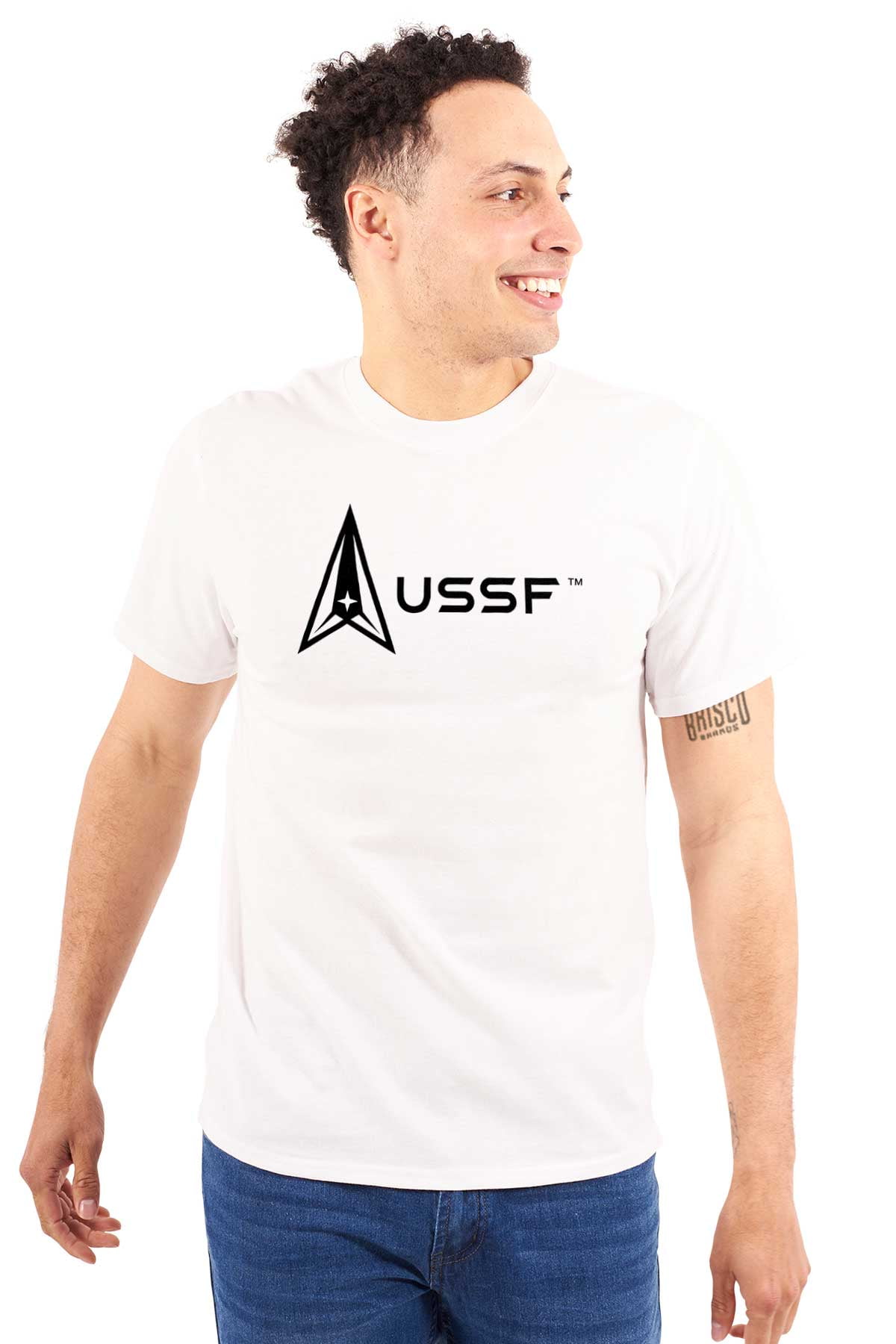 USSF Classic US Space Force Logo Men's Graphic T Shirt Tees Brisco ...