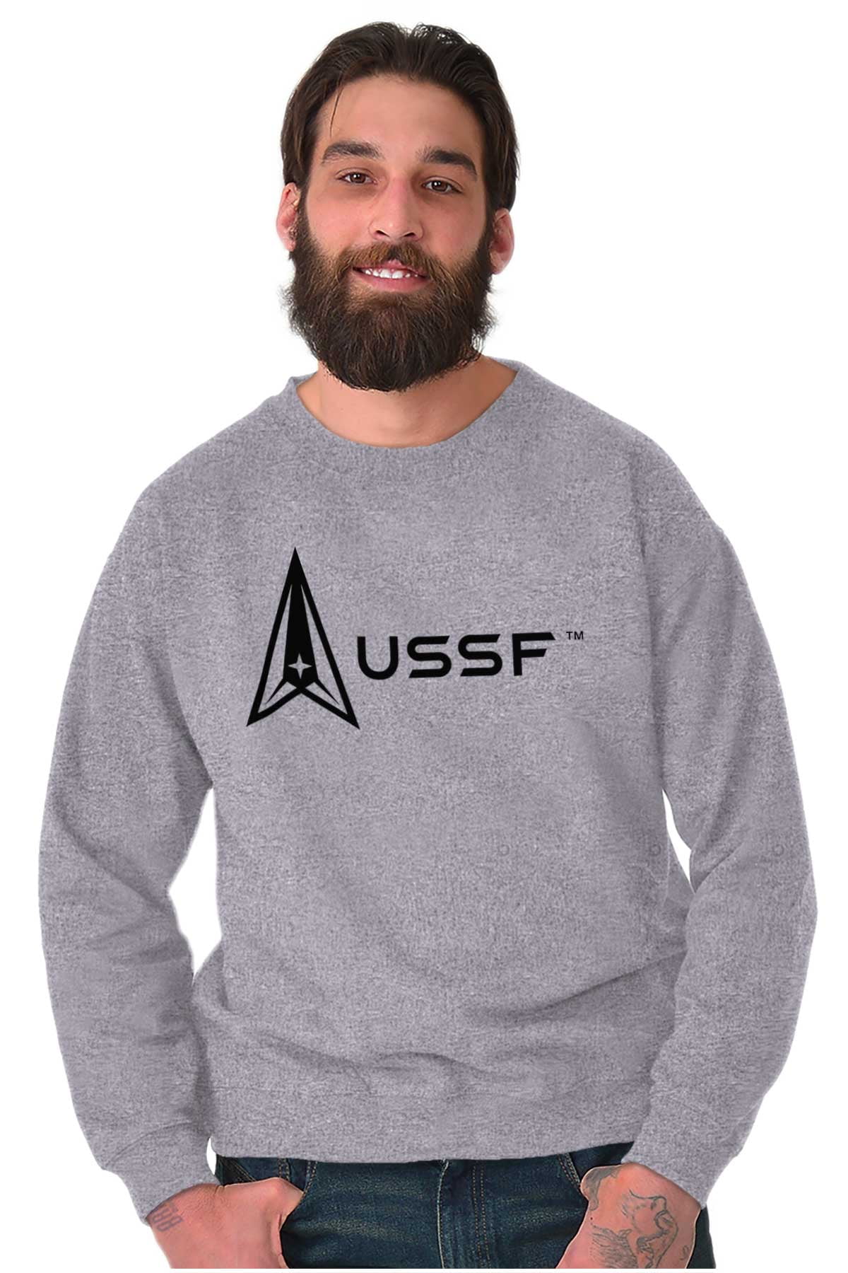 USSF Classic US Space Force Logo Unisex Plus Size Sweatshirt Brisco ...