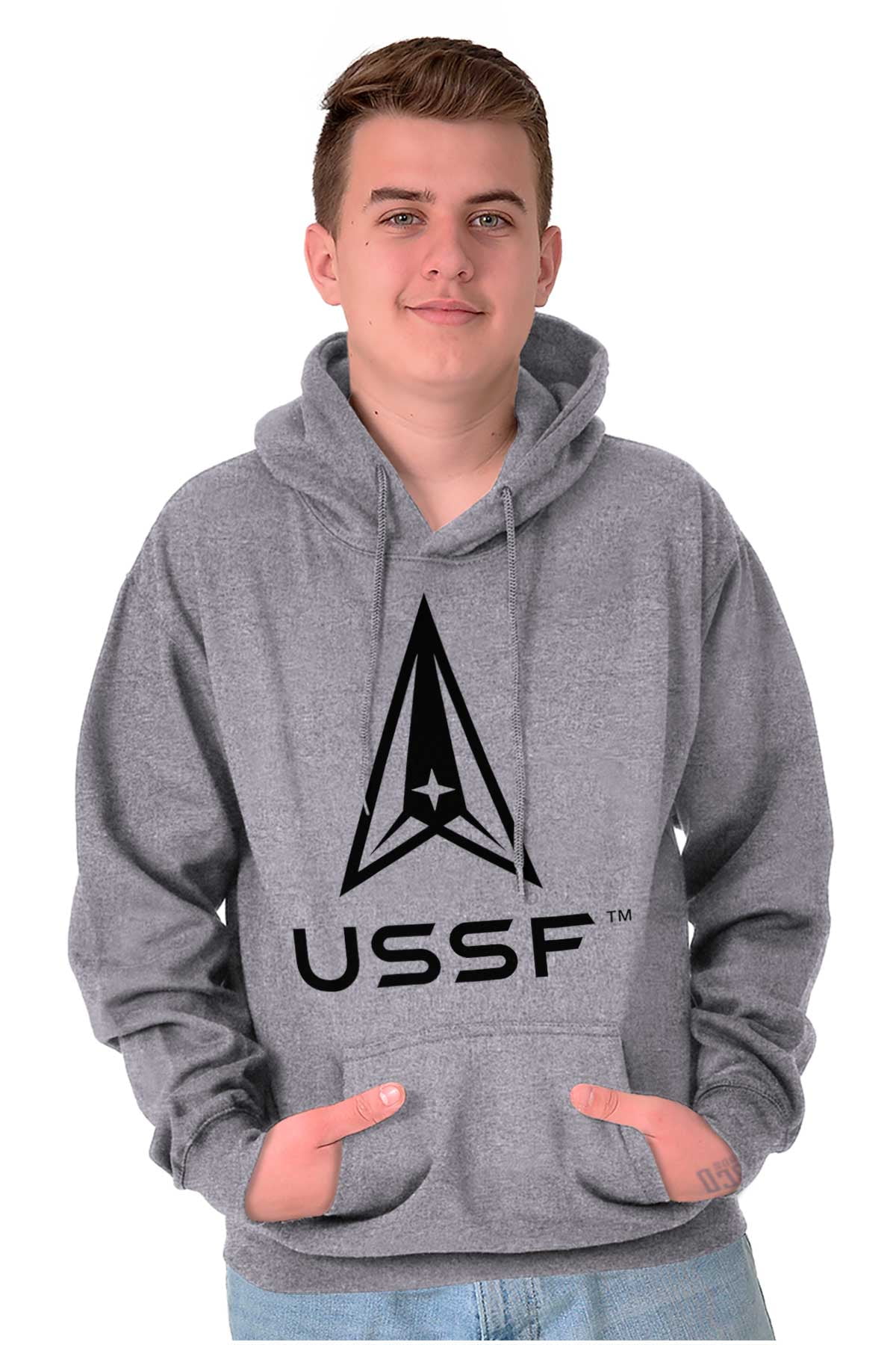 USSF Logo United States Space Force Unisex Plus Size Hoodie Brisco ...