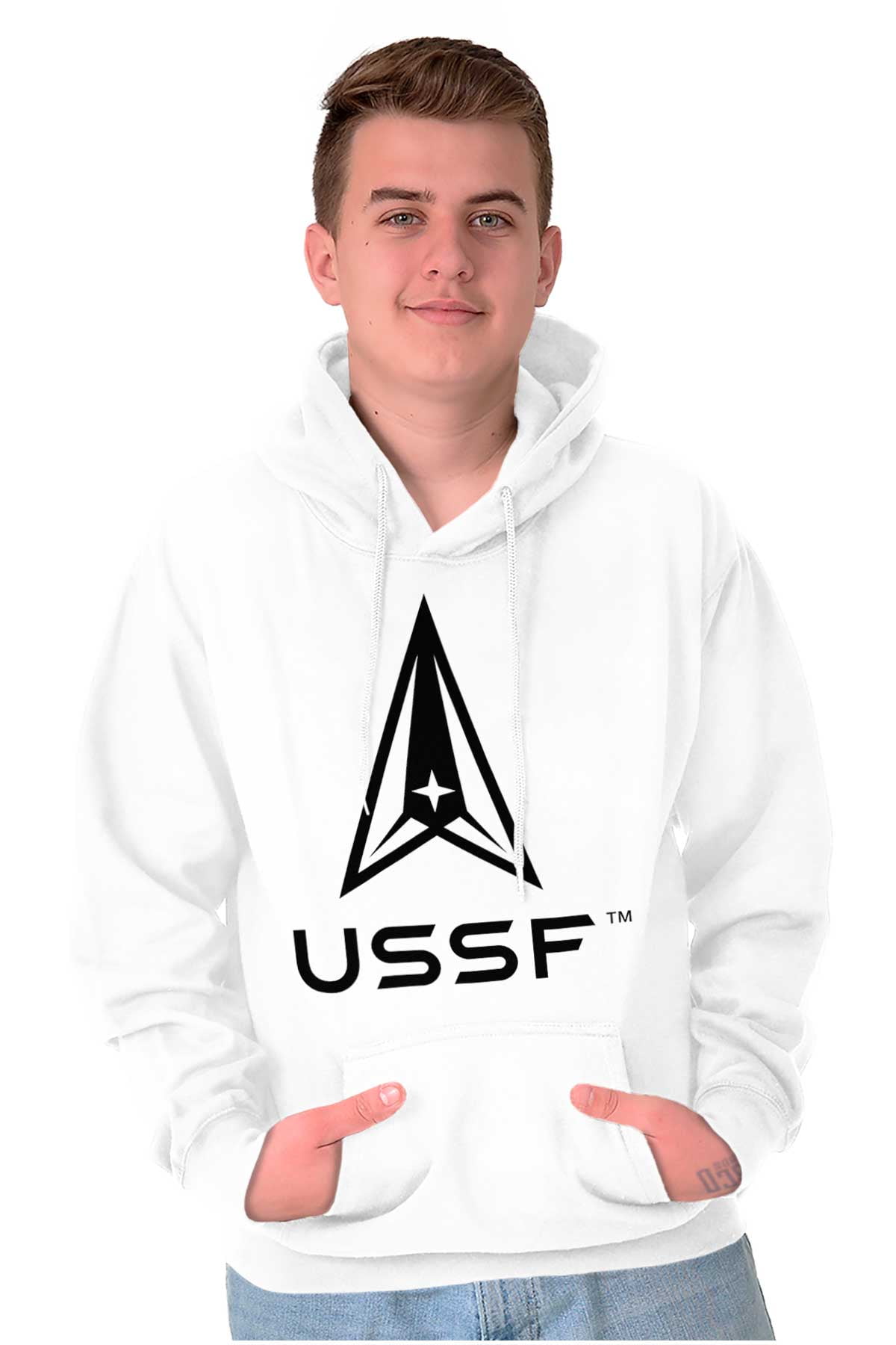 USSF Logo United States Space Force Hoodie Sweatshirt Women Men Brisco ...