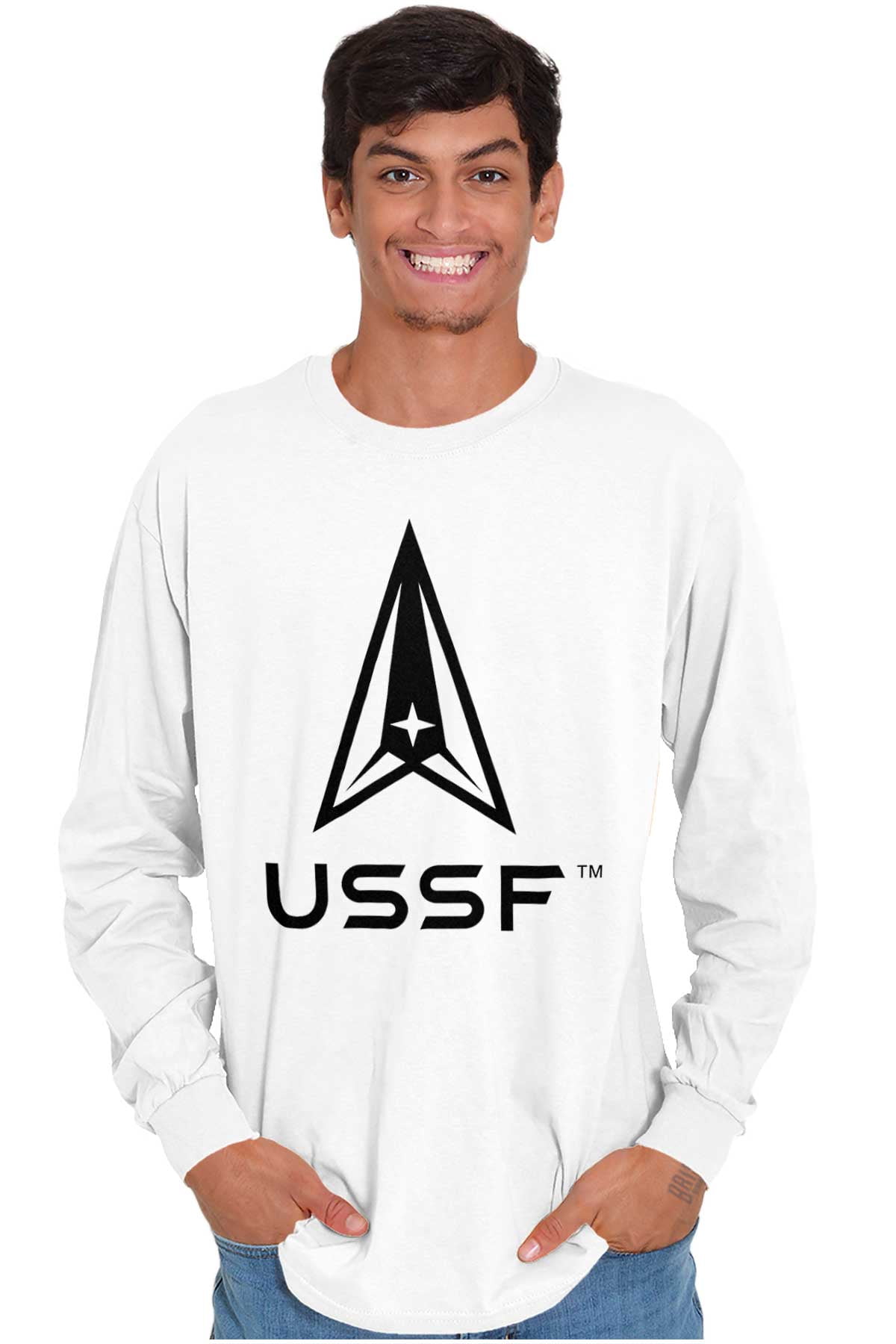 USSF Logo United States Space Force Long Sleeve TShirt Men Women Brisco ...
