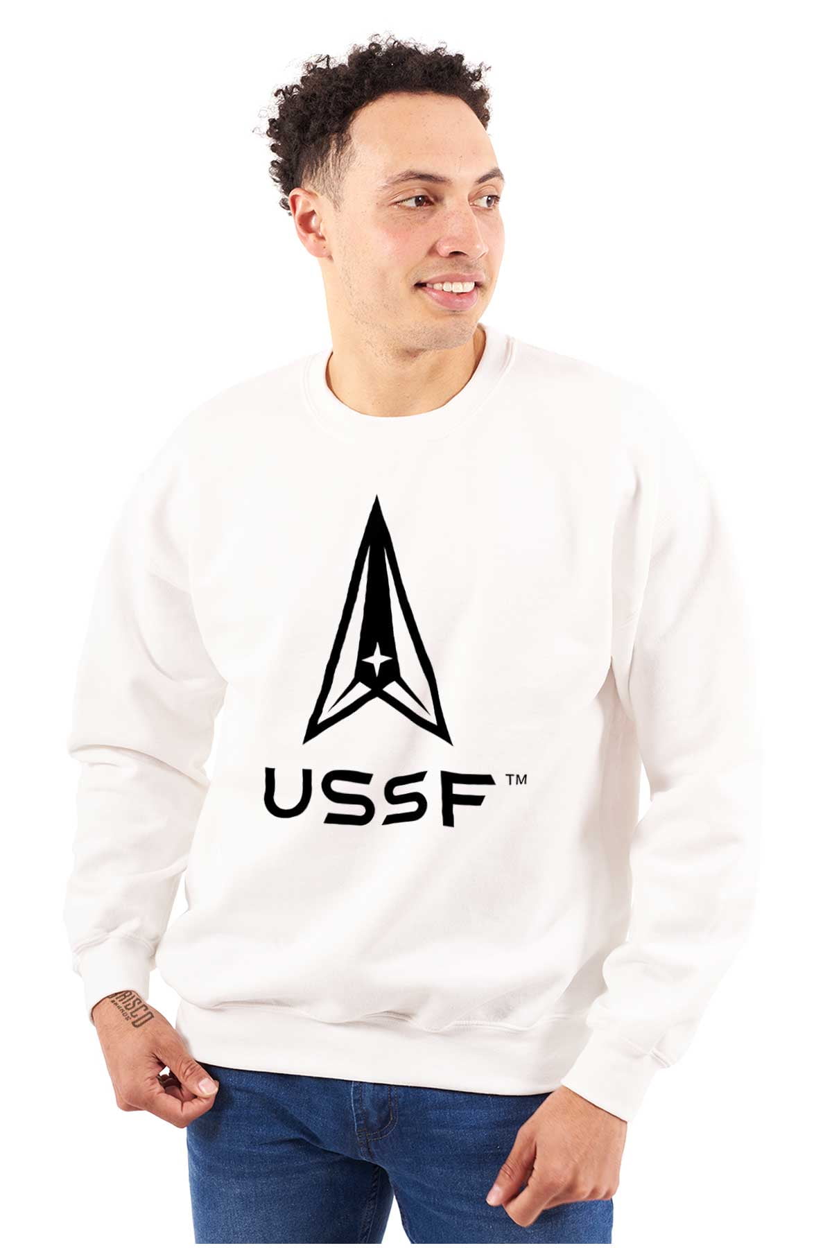 USSF Logo United States Space Force Unisex Plus Size Sweatshirt Brisco ...