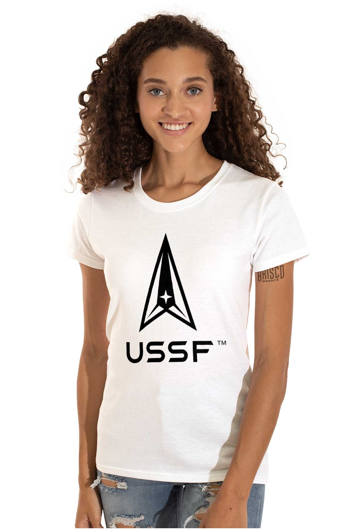 USSF Logo United States Space Force Women's Plus Size Shirt Brisco ...