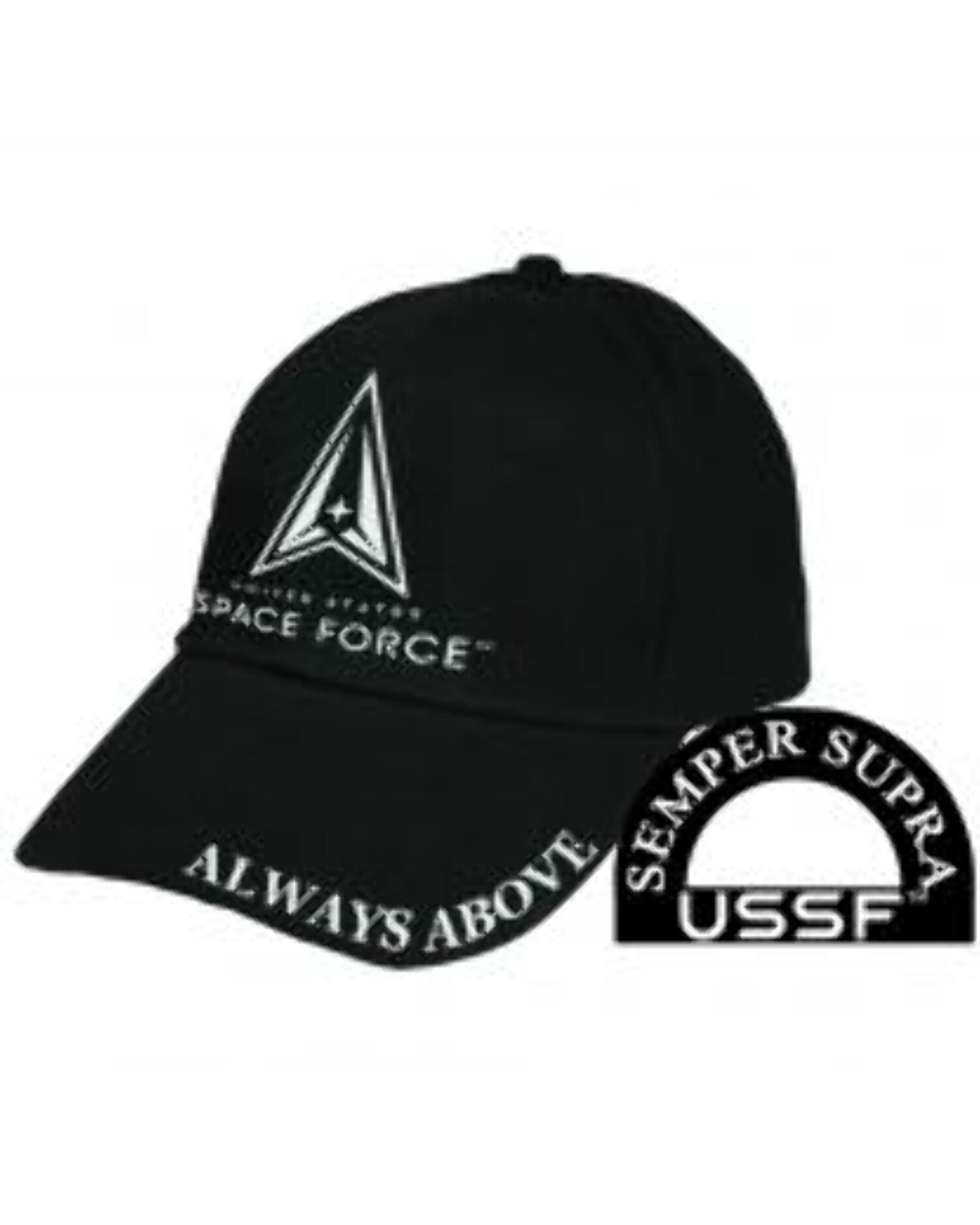 Eagle Emblems CP00485 Cap - USSF Space Force - Black - Walmart.com