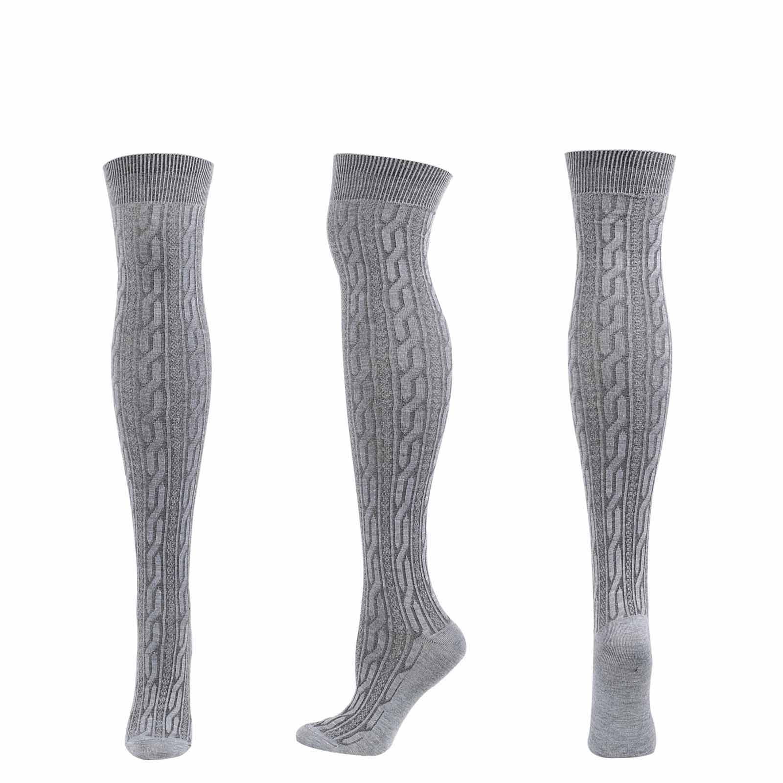 USSUMA Grip Socks Solid Winter Women Striped Solid Color Cotton Knit ...