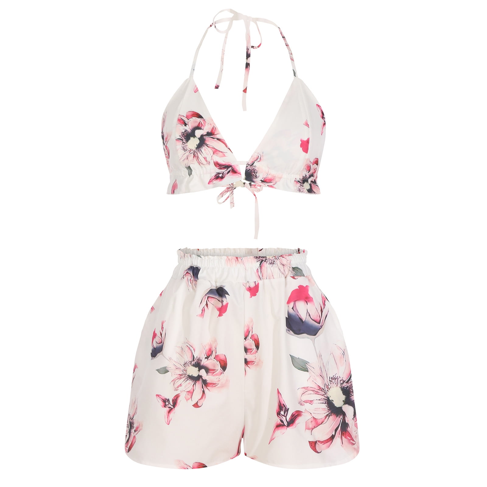 USSUMA Sundresses for Women Casual Summer Women Summer Boho Tropical 3 ...