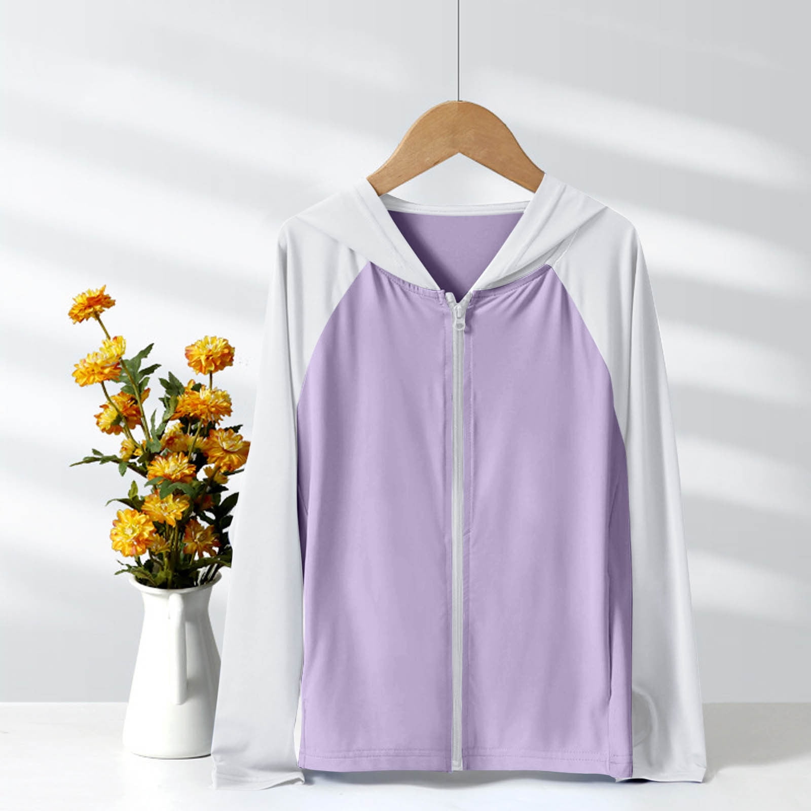 USSUMA Travel Sun Cover up UPF Long Sleeve Shirt Boys and Girl Girls ...